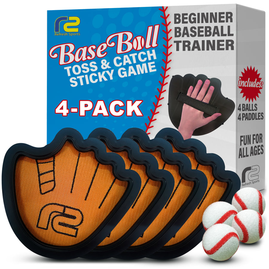 Sticky Baseball Paddle Toss & Catch Game